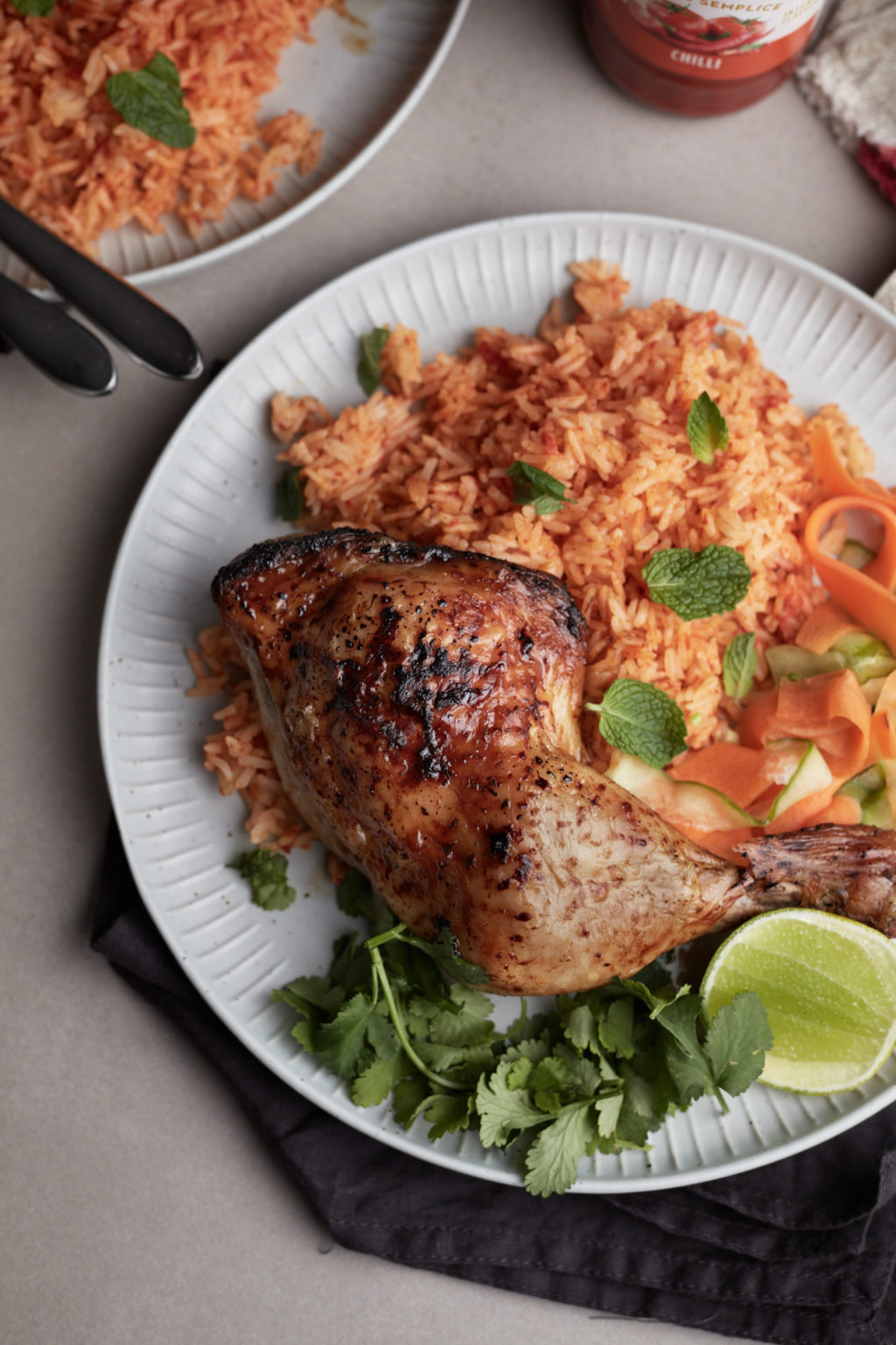 Vietnamese Red Rice with Grilled Chicken « Iron Chef Shellie