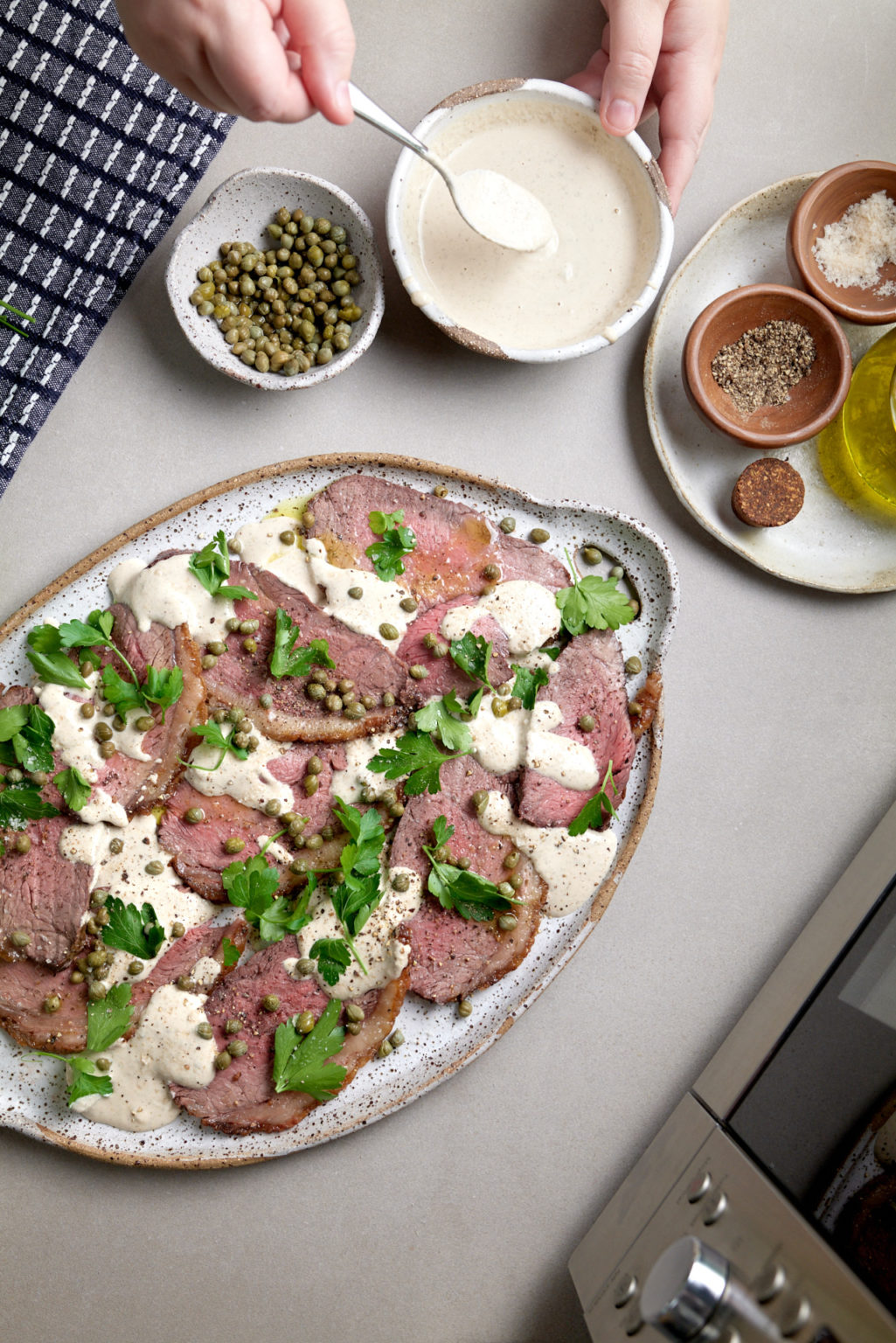 Rare Roast Beef with Tonnato « Iron Chef Shellie