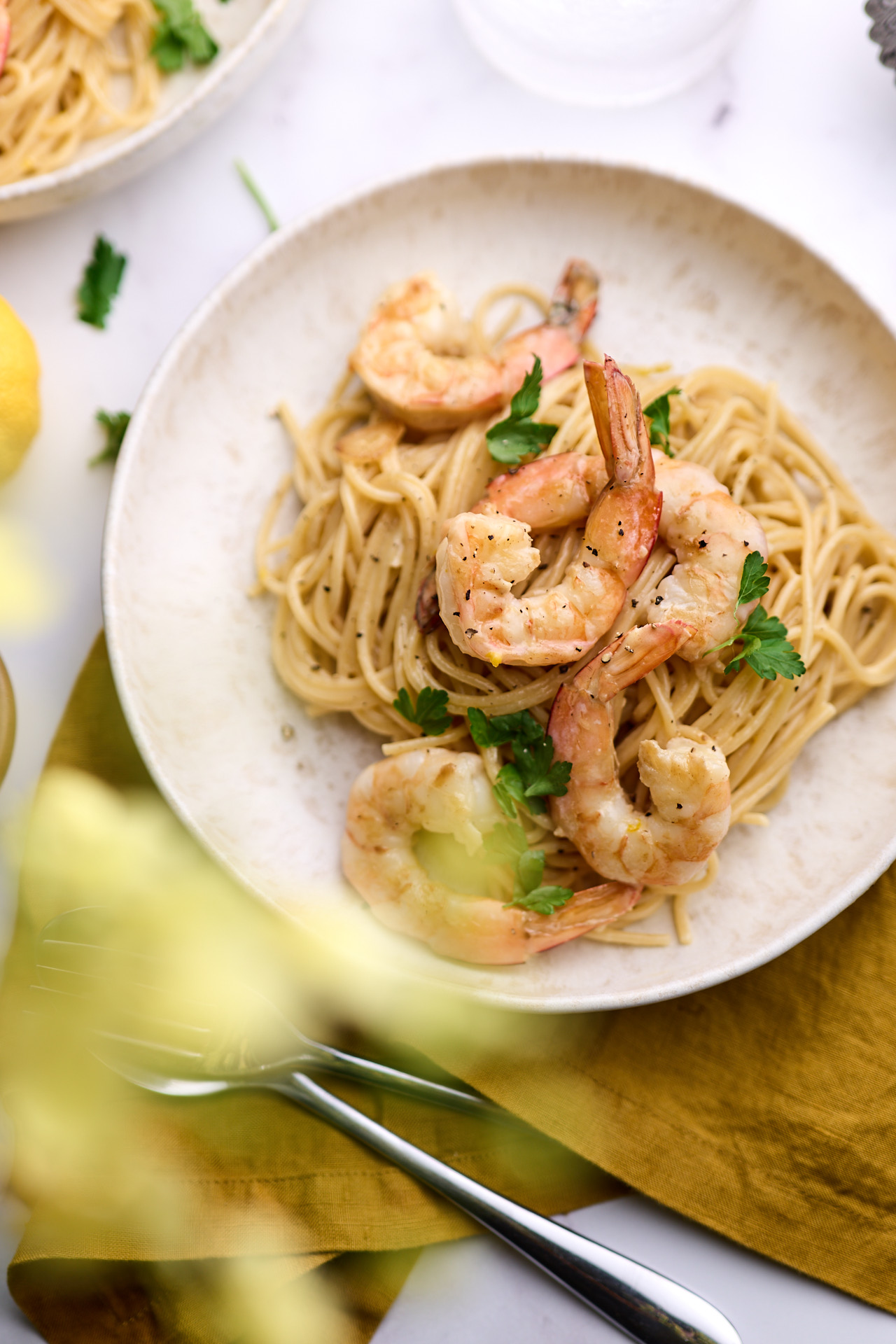 Prawn Spaghetti with Yuzu Vodka Sauce « Iron Chef Shellie