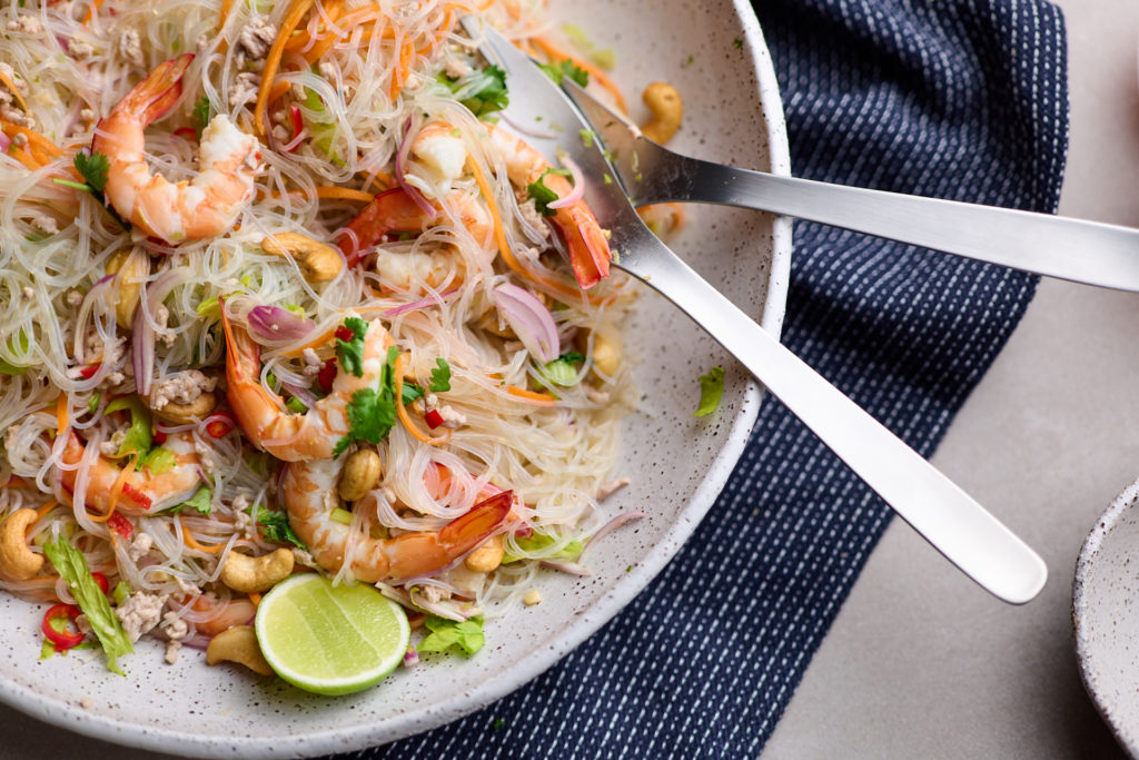 Yum Woon Sen (Thai Glass Noodle Salad) « Iron Chef Shellie