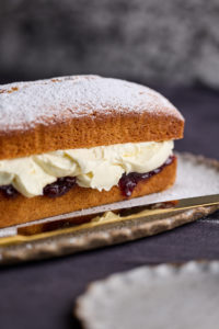 Cardamom Loaf Cake with Jam & Cream « Iron Chef Shellie