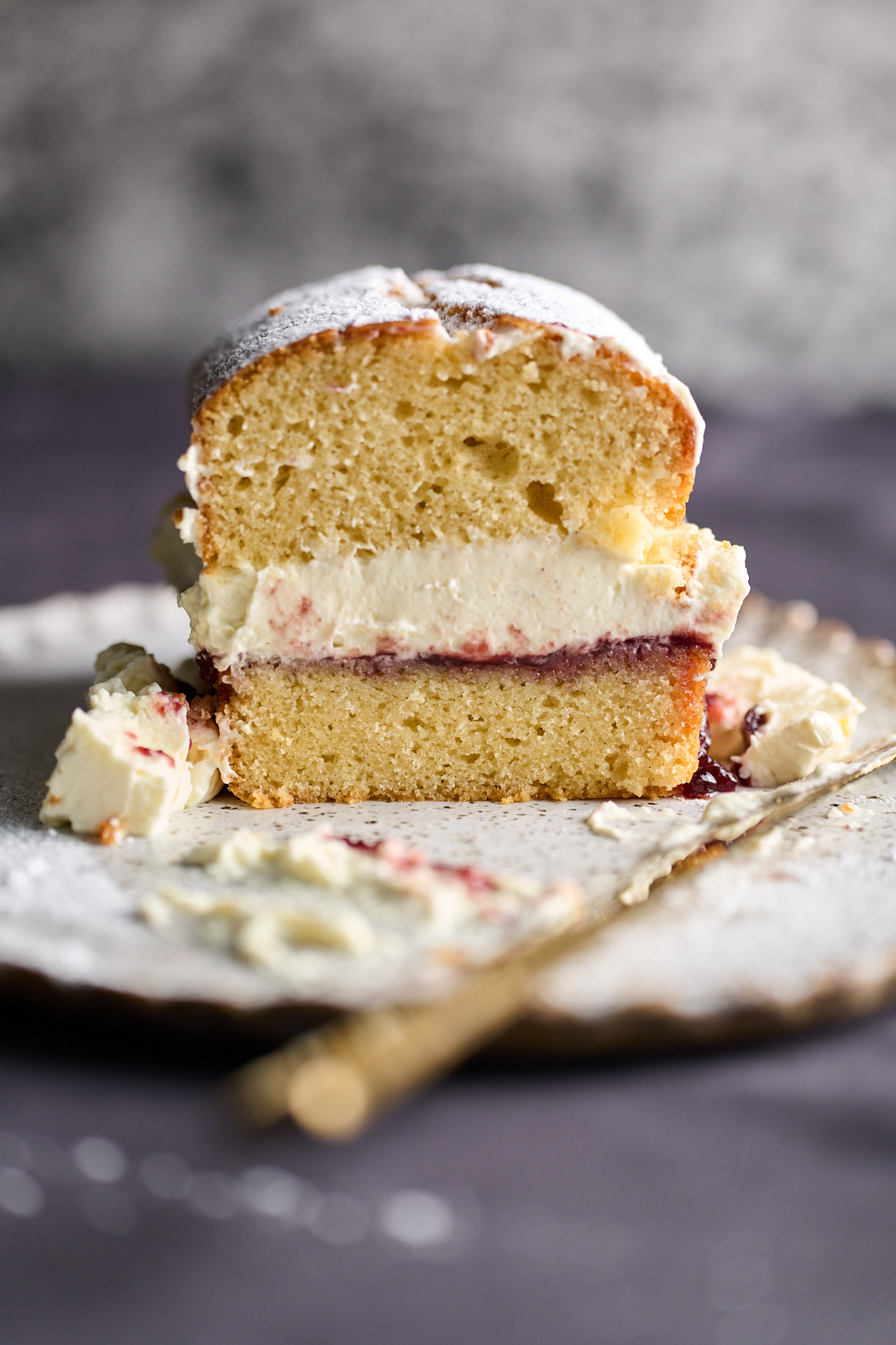 Cardamom Loaf Cake with Jam & Cream « Iron Chef Shellie