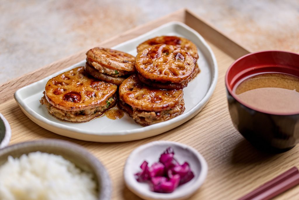 Torizume Renkon (Chicken-Stuffed Lotus Root) « Iron Chef Shellie